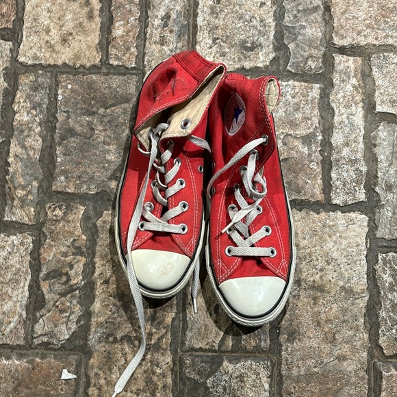Converse | Shoes | Converse Chuck Taylors Red High Tops | Poshmark